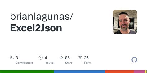 github brianlagunas excel2json