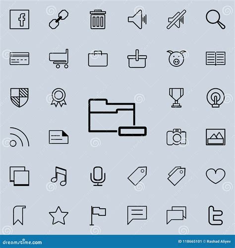 Deleting Folder Icon Detailed Set Of Minimalistic Icons Premium