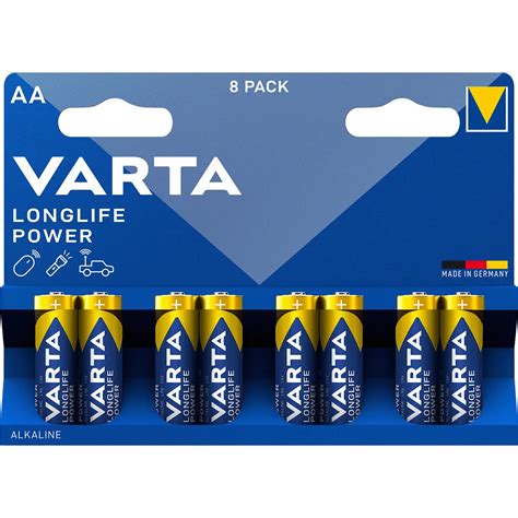 Aa Batteri Varta Longlife Power 8 Stk Køb Billigt På Graficaldk