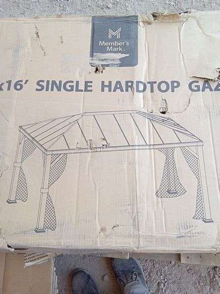 Members Mark 12 X 16 Hardtop Gazebo Box 1 Of 2 Sierra Auction