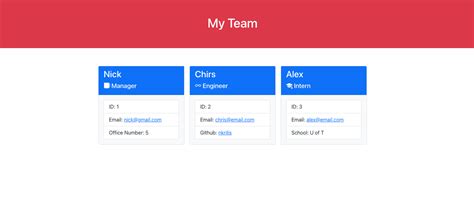GitHub Nkrilis Team Profile Generator