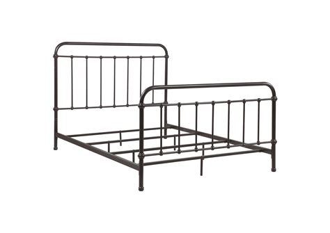 Livingston Metal California King Open Frame Bed Dark Bronze