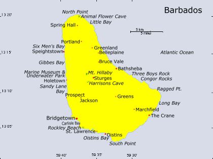 Turquoise Net Barbados Tourist Guide Map