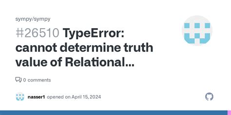 Typeerror Cannot Determine Truth Value Of Relational Calling Integrate In Sympy 112 · Issue