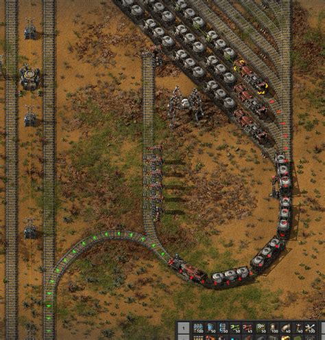 Rail Buffer Odd Pathing Behavior R Factorio