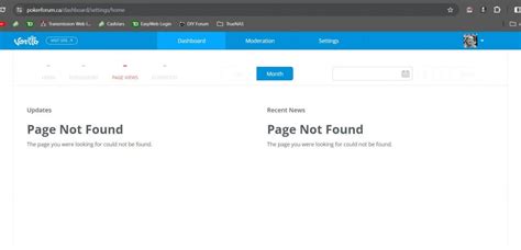 I Am Running Version But Dashboard Wont Show Vanilla Forums