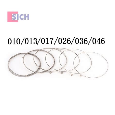 [sich] ใหม่ สายกีตาร์ไฟฟ้า เหล็ก 1st 6th 6 ชิ้น ต่อชุด Shopee Thailand