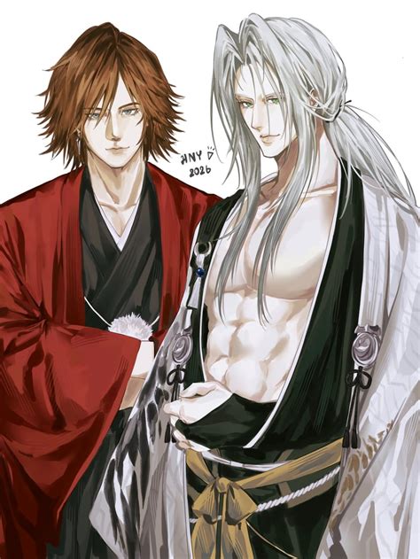 Sephiroth And Genesis Rhapsodos Final Fantasy And 3 More Drawn By