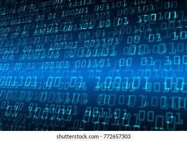 Computer Screen Blue Digital Binary Data Stock Photo Shutterstock