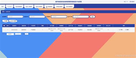 Javavue计算机毕设超市食品安全信息管理系统的设计与实现【源码程序论文开题】 Csdn博客