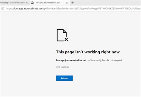 Azure Function Sql Input Binding