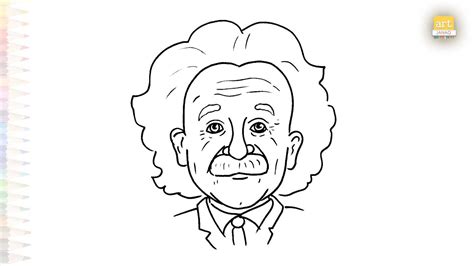 Albert Einstein Drawing Easy