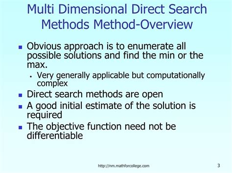 ppt multi dimensional direct search methods powerpoint presentation