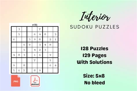 Sudoku Puzzles Activity Interior Graphic By Friday Design · Creative Fabrica