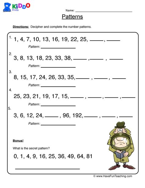 Number Patterns Worksheets For Grade 2 Fun And Interactive Learning