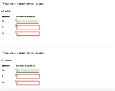 solved assign oxidation numbers to the elements in the