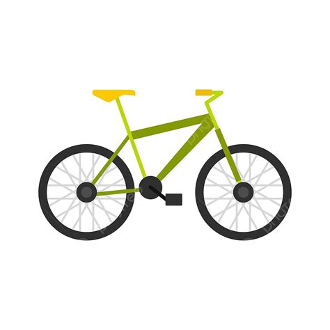 녹색 자전거 아이콘 평면 스타일 클립 아트 자전거 스타일 아이콘 자전거 아이콘 Png 일러스트 및 벡터 에 대한 무료