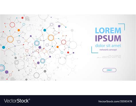 Abstract Polygonal Background With Connecting Vector Image