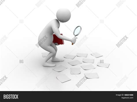 3d Man Analyzing Image And Photo Free Trial Bigstock