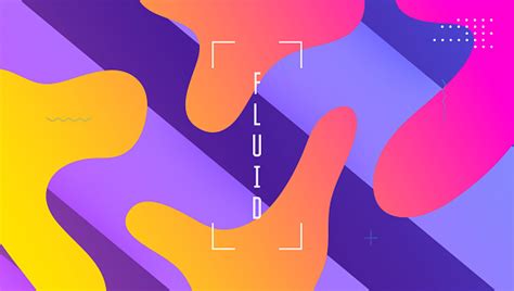 디지털 디자인 최소 요소 핑크 브라이트 커버 액체 전단지 스펙트럼 배경 화면 3d 그라디언트 레이아웃 아트 랜딩 페이지 멤피스