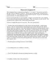 HW Pdf Name ID Homework Assignment This Assignment Draws On Material From Chapters