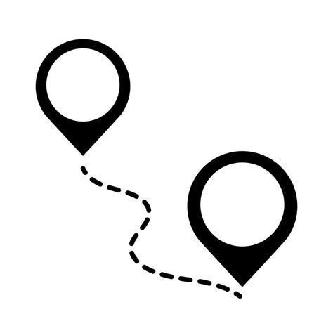 Gps Navigation Location Pointer Tracking Silhouette Style Icon 2578560 Vector Art At Vecteezy
