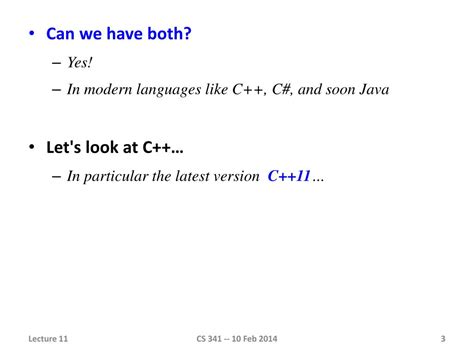 Ppt Cs 341 Programming Language Design And Implementation Powerpoint