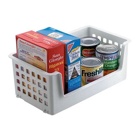 Geekshive Rubbermaid Slide N Stack Basket 14 Inch Storage