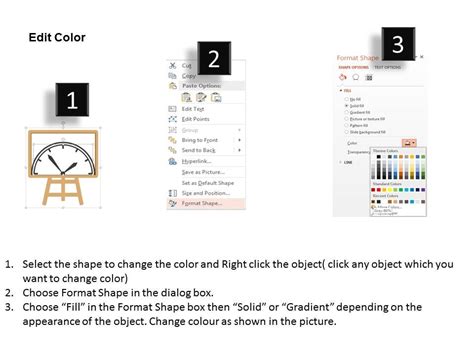 Clock Diagram With Time To Plan Text PowerPoint Template