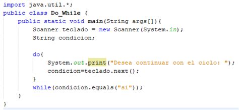 Ciclo Do While En Java
