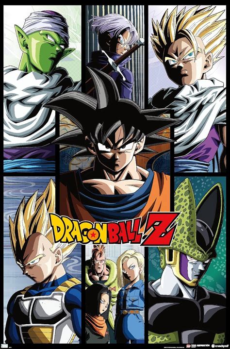 Trends International Dragon Ball Z Grid Wall Poster 34l