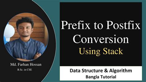 Prefix To Postfix Conversion Using Stack Data Structure And Algorithm