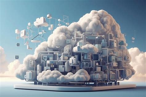 Premium Photo Intelligence Of Cloud Computing 3d Rendered Illustration