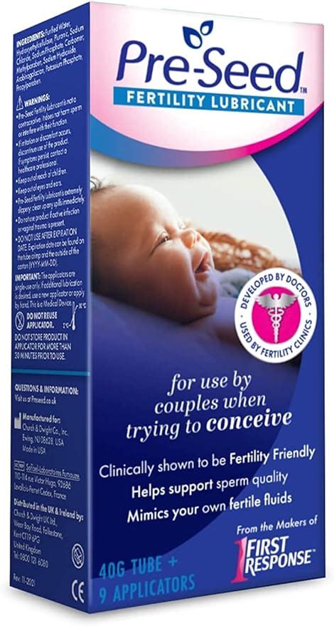 Pre Seed Fertility Friendly Personal Lubricant For Use When Trying To Get Pregnant G Tube