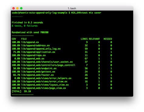 coverage · issue 10 · dwyl phoenix ecto append only log example