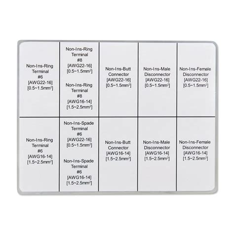 Pertronix Non Insulated Terminal Kit 150 Piece Include Number 6 Spade Terminal Connector Female