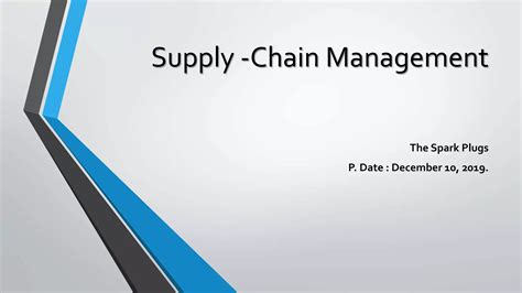 Supply Chain Management Pptx