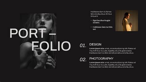 NOIR Modern Portfolio Google Slides Template Presentation Templates