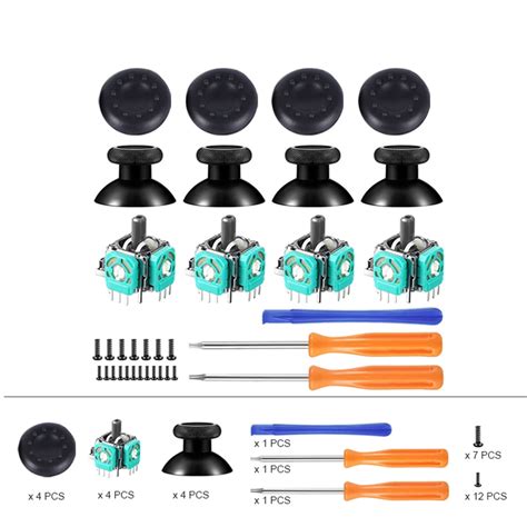 Lanema For Rb Lb Bumper Trigger Button With Screwdriver Tool Kit Replacement 3d Analog Stick