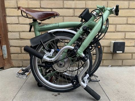 Brompton H Type H6l Sage Green With Swytch Kit 6 Speed Bike Worldwide