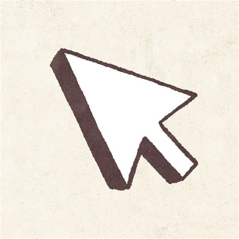 Brown Cursor Arrow Psd Element Premium Psd Rawpixel