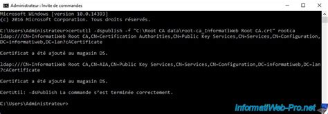 Installer Et Configurer Une Autorité De Certification Ca Racine Et Une Ca Secondaire Sous