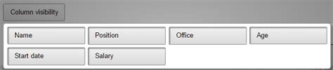 Twitter Bootstrap Custom Column Visibility Dropdown