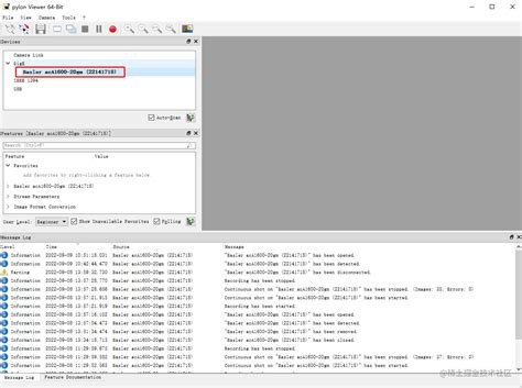 basler工业面阵相机使用 和 python pypylon模块调用basler相机采集数据 掘金