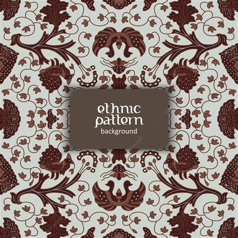 Premium Vector Javanese Pattern Indonesian Batik Ethnic Pattern