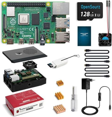 Raspberry Pi 4 Modèle B 8go Ram 128go Core Cortex A72 4 X 1 50ghz 64 Bits Wi Fi Bluetooth 5 0