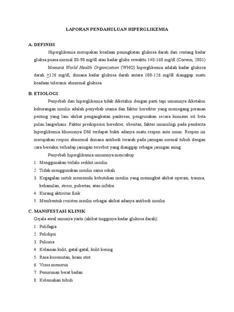 Lp Hiperglikemia Pdf