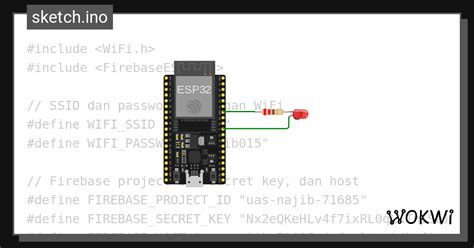 IoT LED Firebase Copy Wokwi ESP STM Arduino Simulator