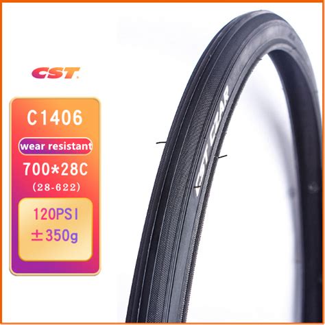 Cst Super Light Road Bicycle Tire 700×23c 25c 28c 40c Yellow Edge Tire