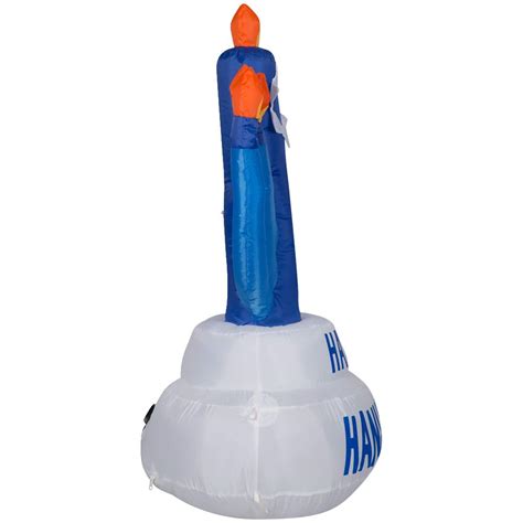 Gemmy Inflatable Happy Hanukkah 35 Ft Menorah Decoration Party City